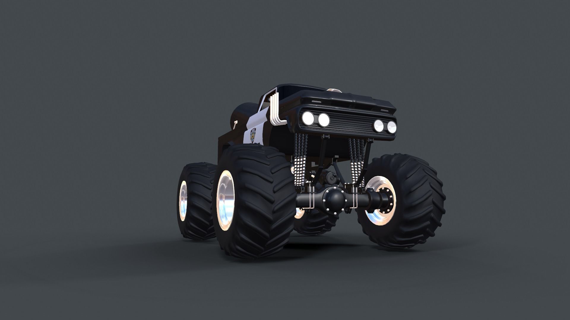 3D Detailed Monster Truck - 2 3D model | CGTrader