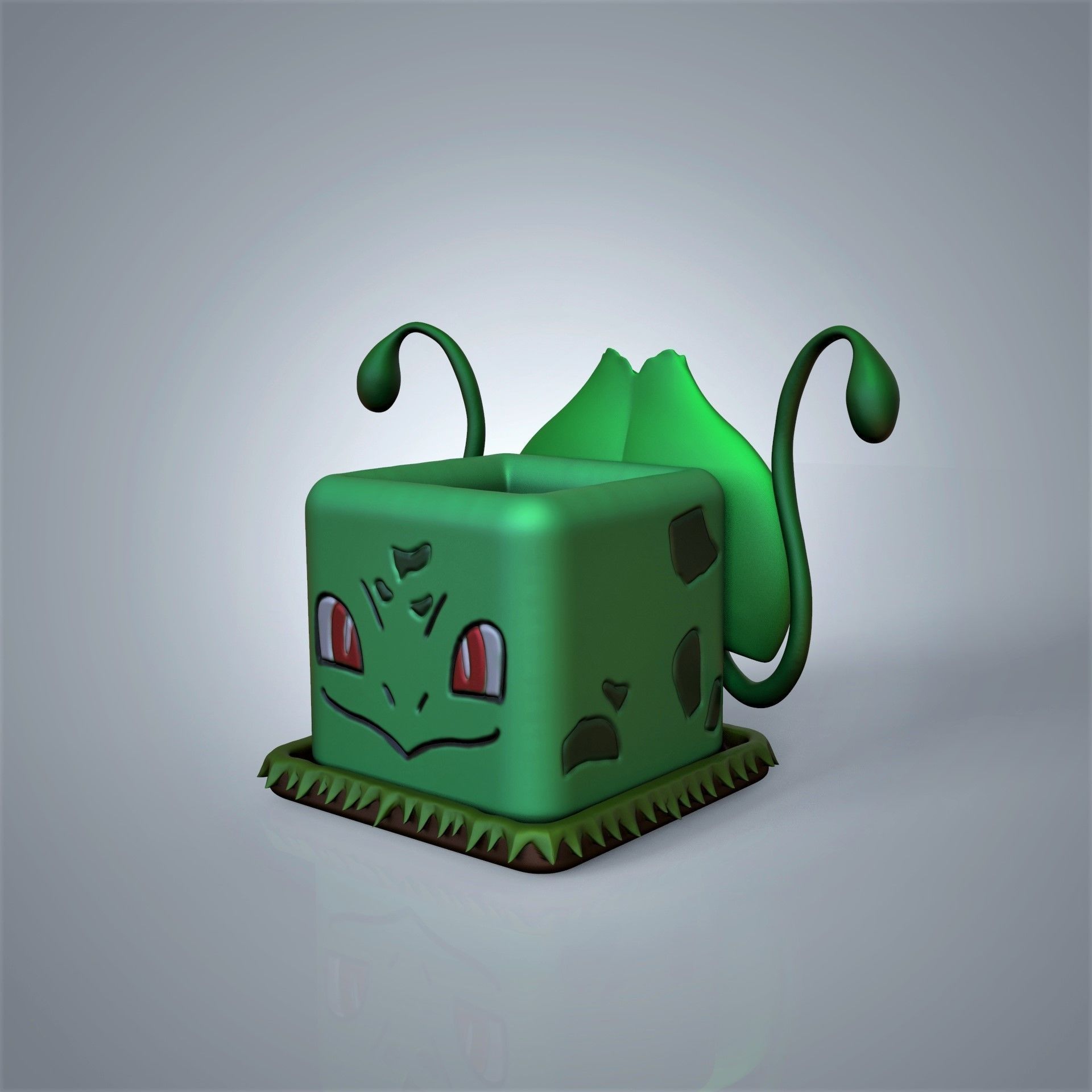 Flower Pot BULBASAUR POKEMON Maceta 3D model 3D printable | CGTrader