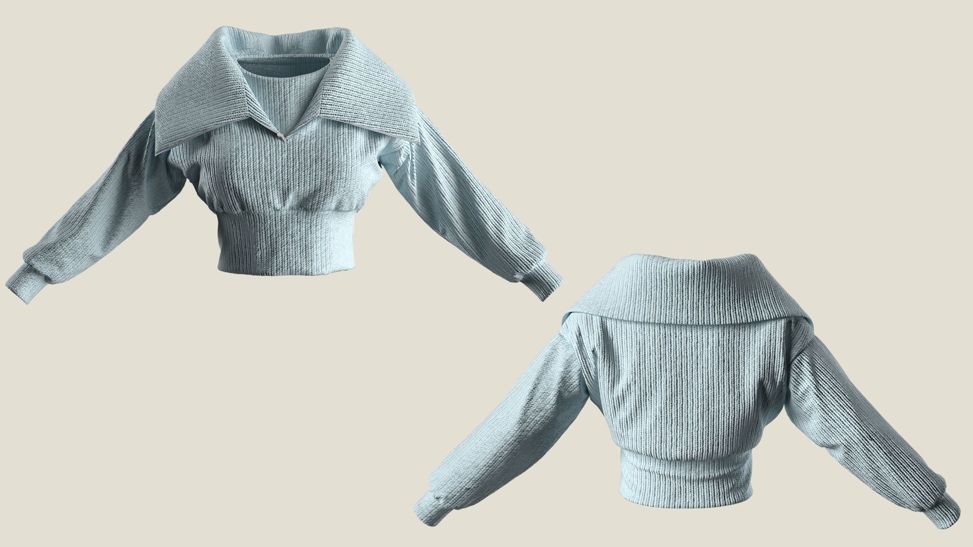 Female Pullovers Marvelous Designer 3D model | CGTrader