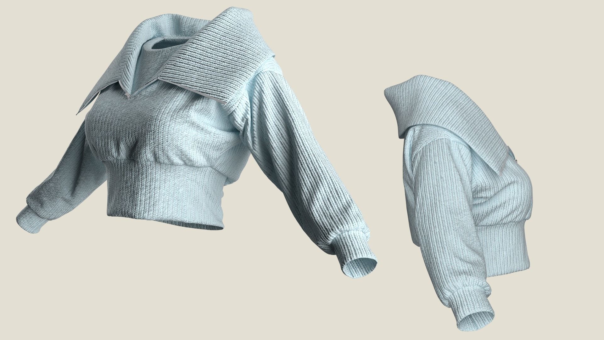 Female Pullovers Marvelous Designer 3D model | CGTrader
