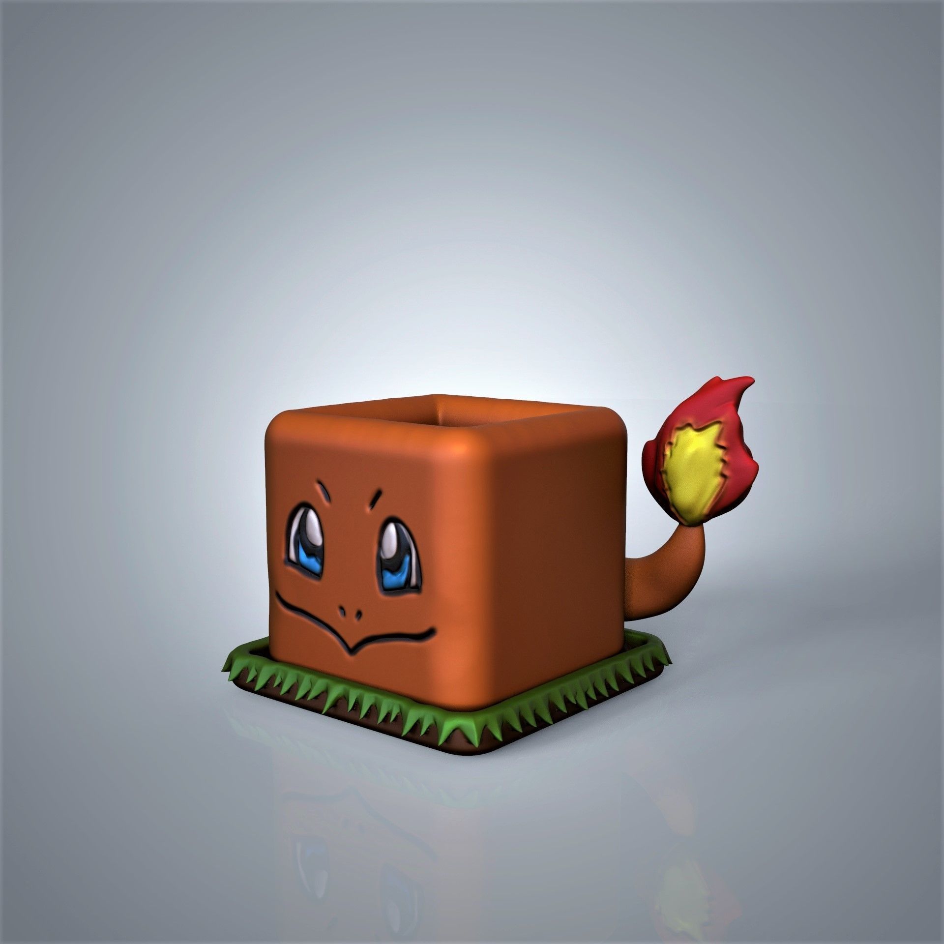 Charmander Pot Flower- Pokemon 3D model 3D printable | CGTrader