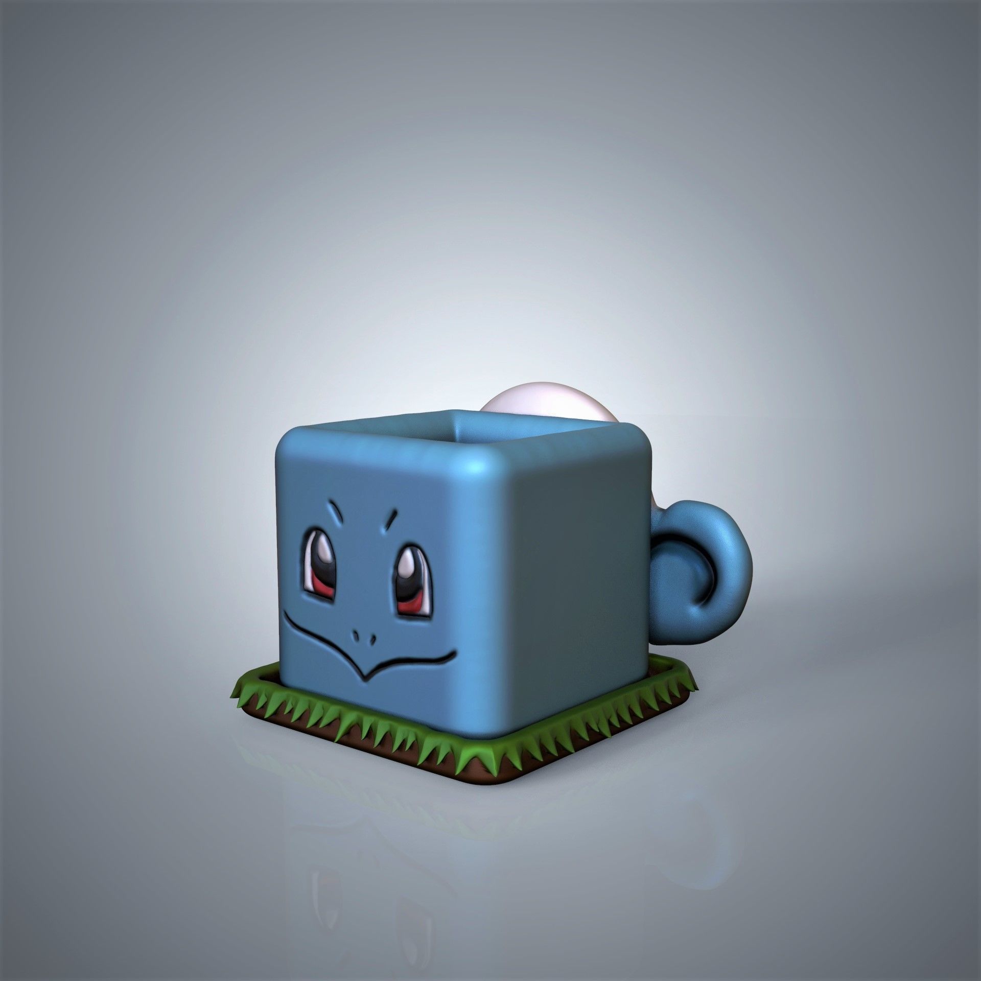 Squirtle Pot Flower- Pokemon 3D model 3D printable | CGTrader