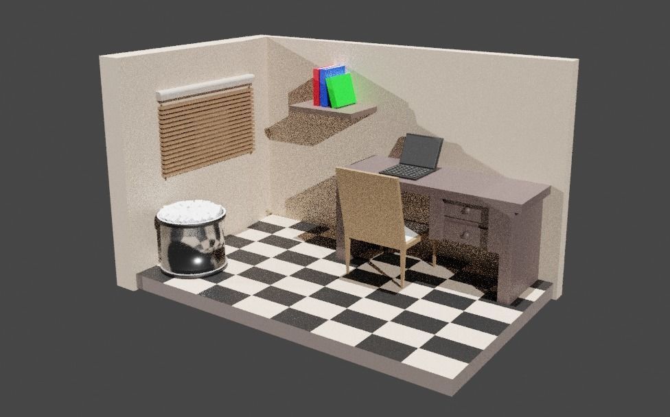 3D model low poly cube room making VR / AR / low-poly | CGTrader