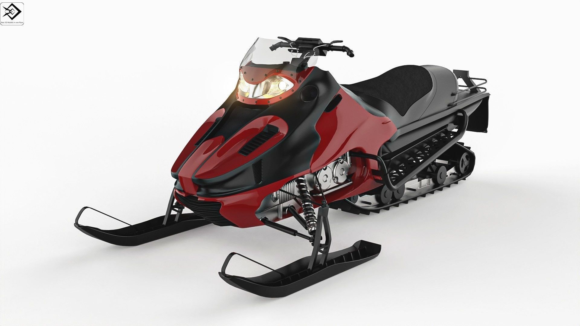 Snowmobile 3D model | CGTrader