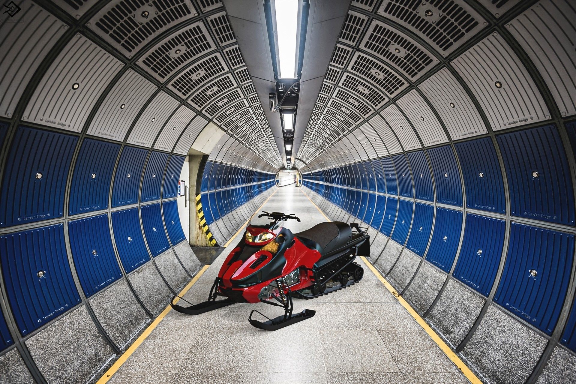Snowmobile 3D model | CGTrader