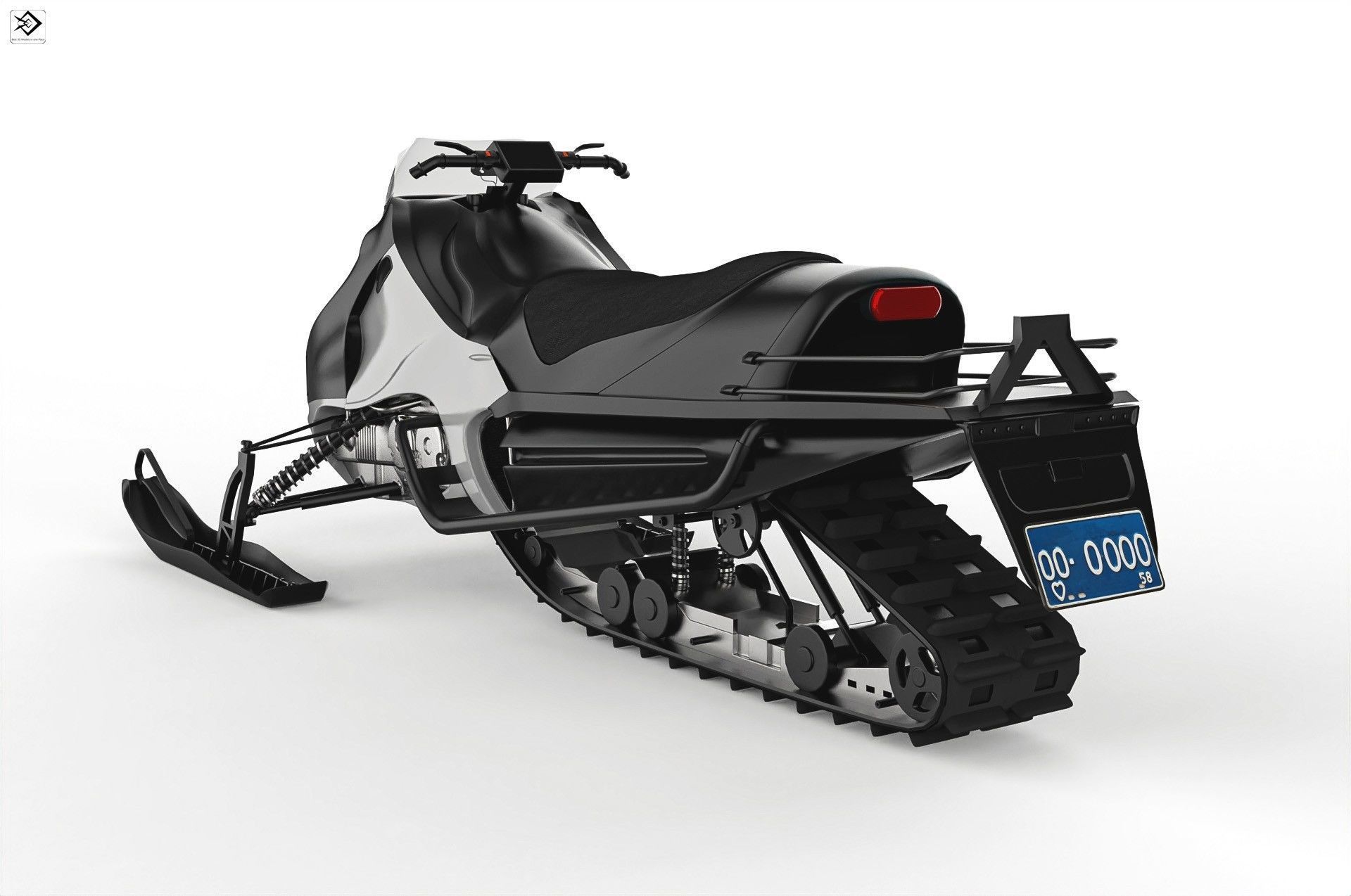 Snowmobile 3D model | CGTrader