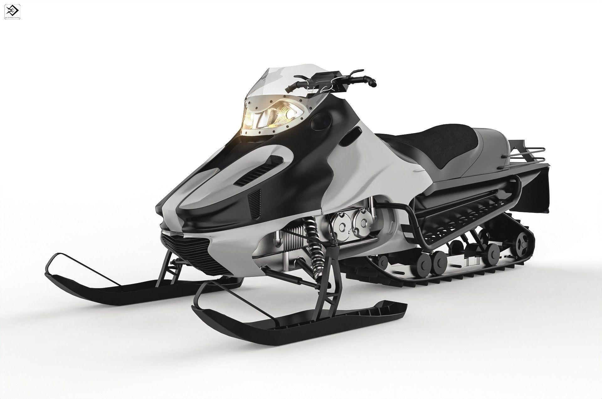 Snowmobile 3D model | CGTrader