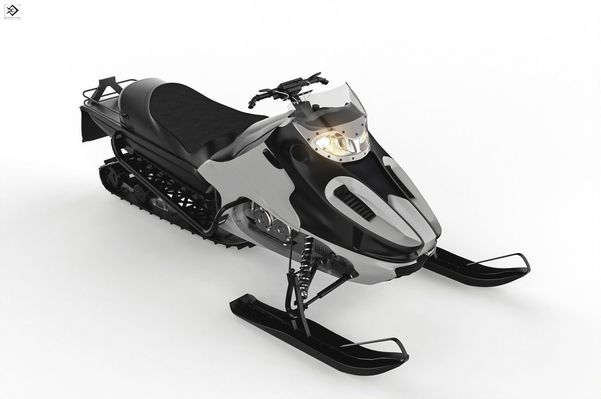 Snowmobile 3D model | CGTrader