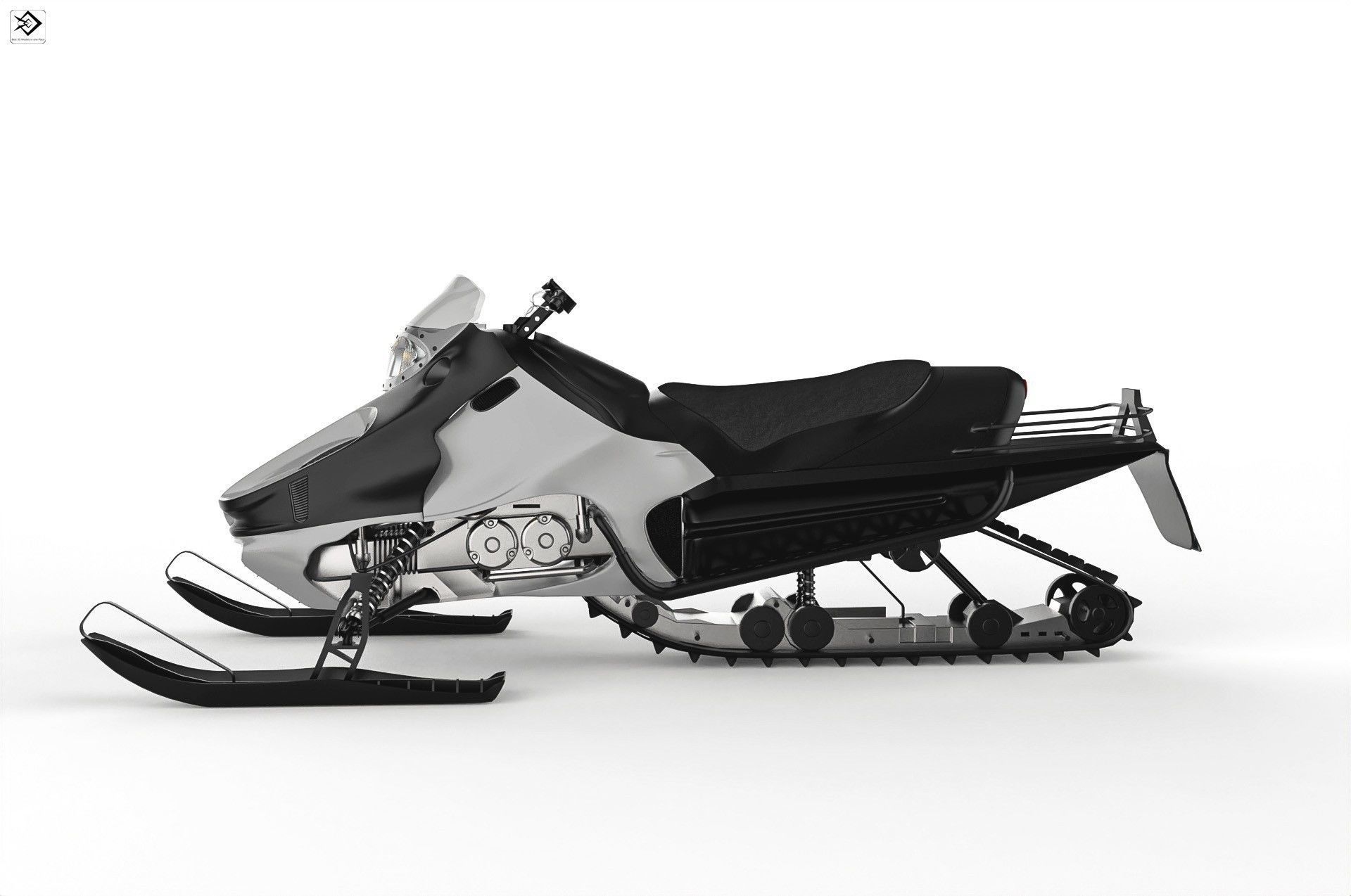 Snowmobile 3D model | CGTrader