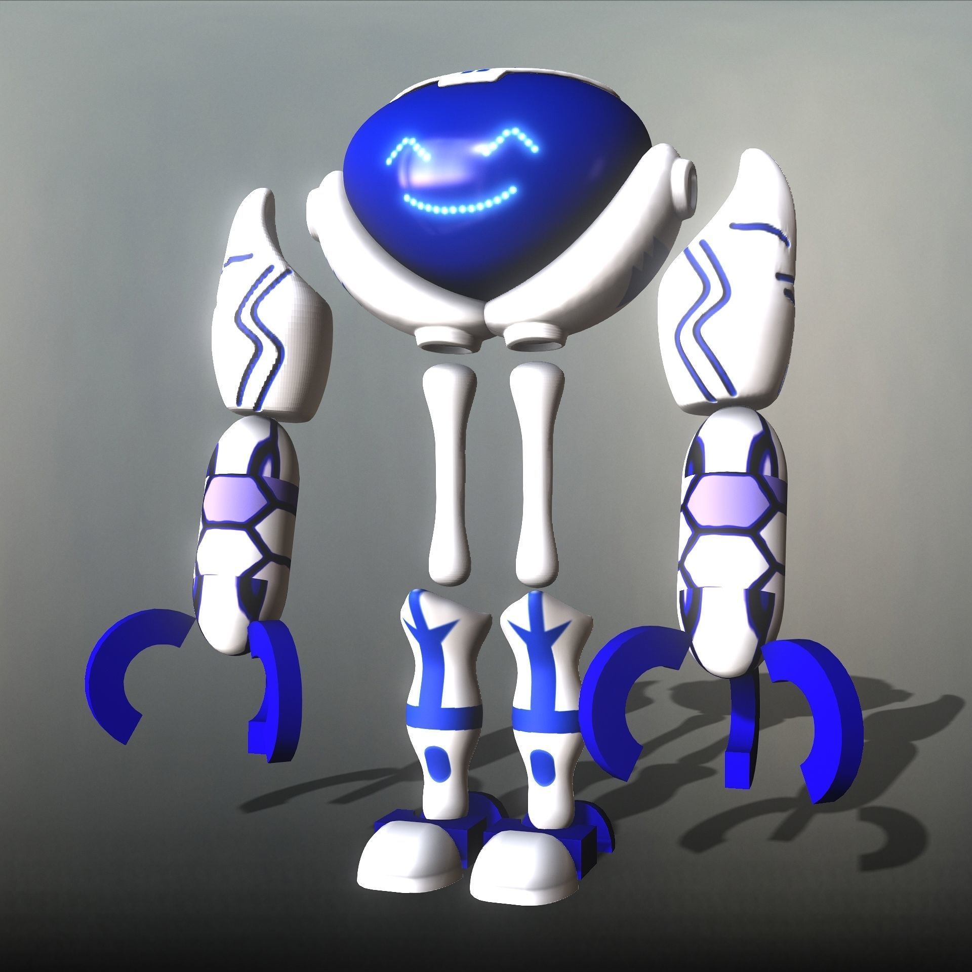 3D model Smiley Robot VR / AR / low-poly | CGTrader