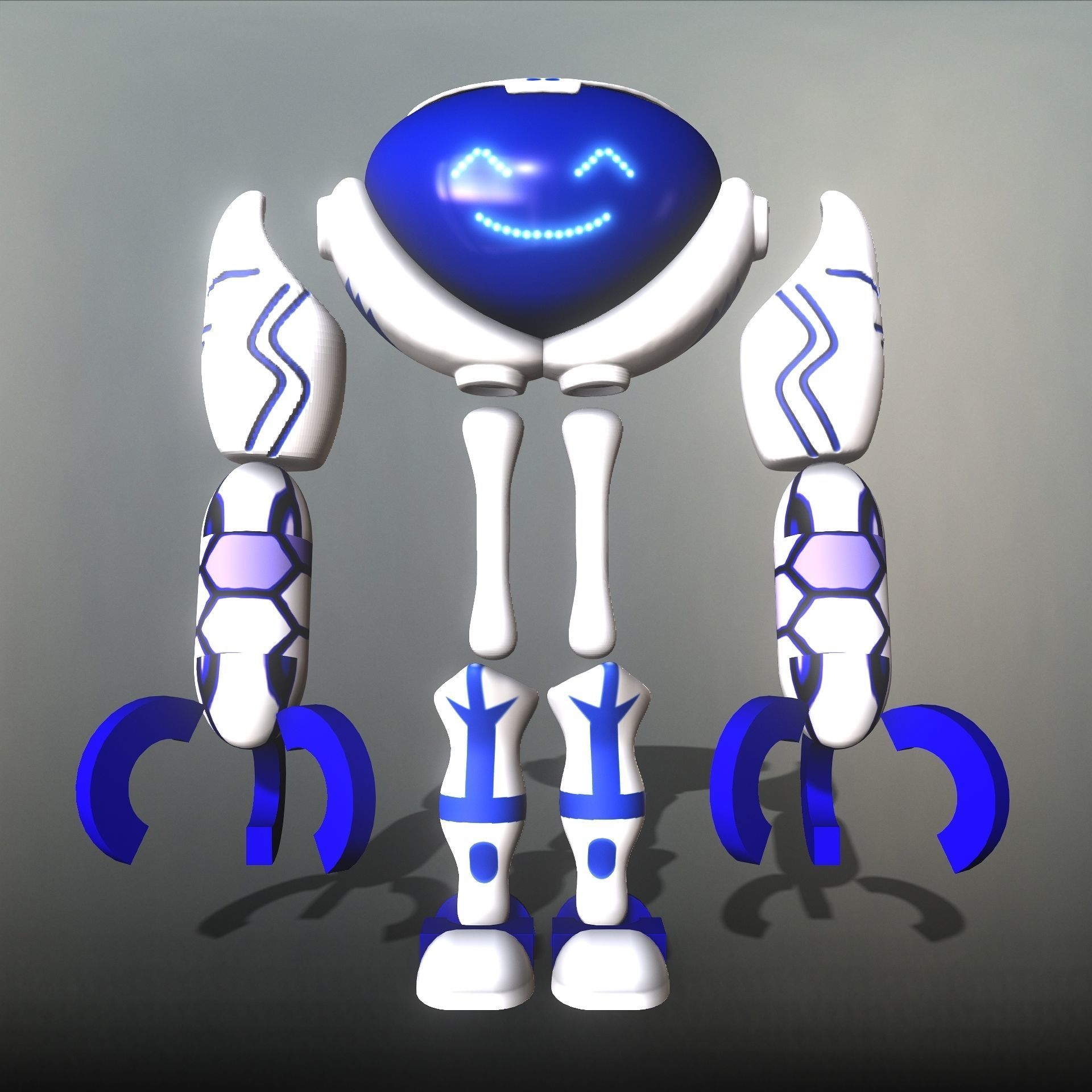 3D model Smiley Robot VR / AR / low-poly | CGTrader