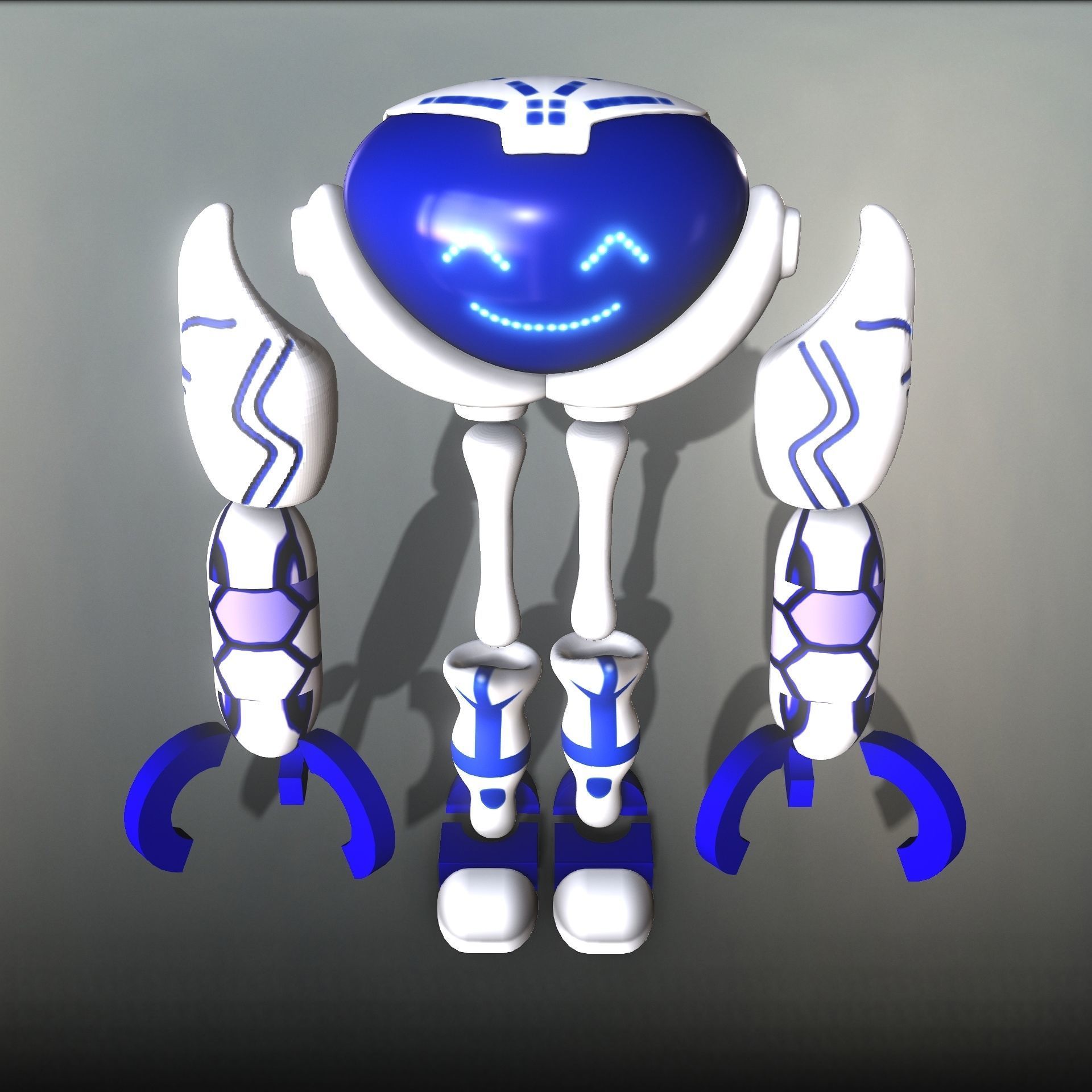 3D model Smiley Robot VR / AR / low-poly | CGTrader