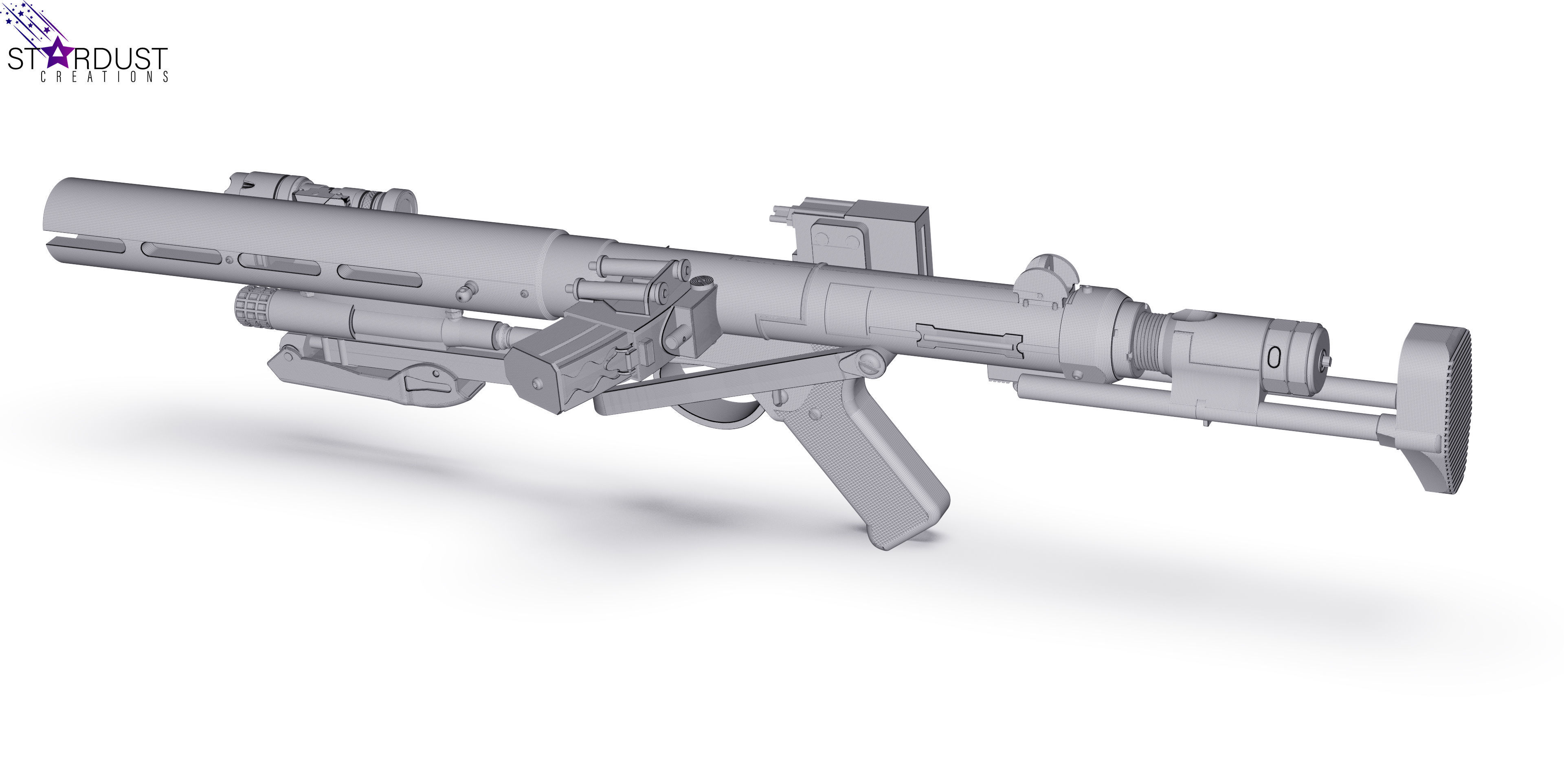 E 11 D Blaster for 1 12 scale 3D model 3D printable | CGTrader
