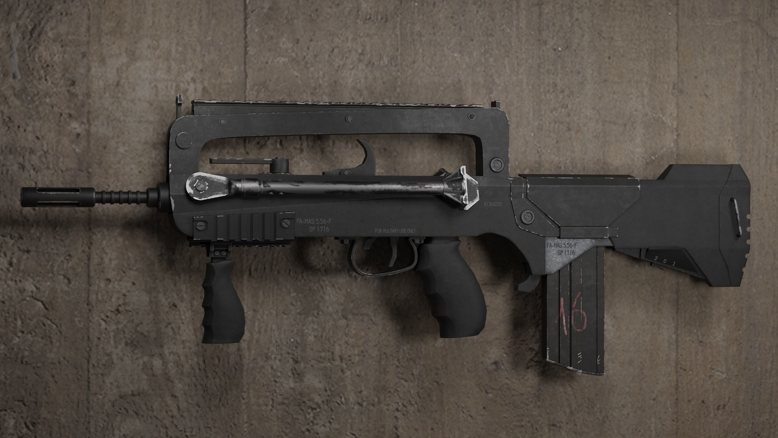 Famas F1 free VR / AR / low-poly 3D model | CGTrader