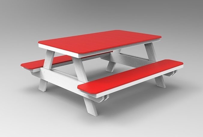 3D model Picnic Table VR / AR / low-poly | CGTrader