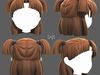 3D model Base Hair for girl V17 VR / AR / low-poly | CGTrader