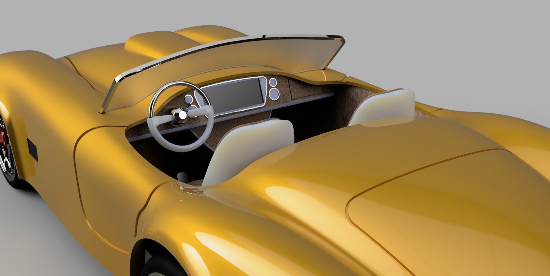 60s classic sports car 3D model 3D printable | CGTrader