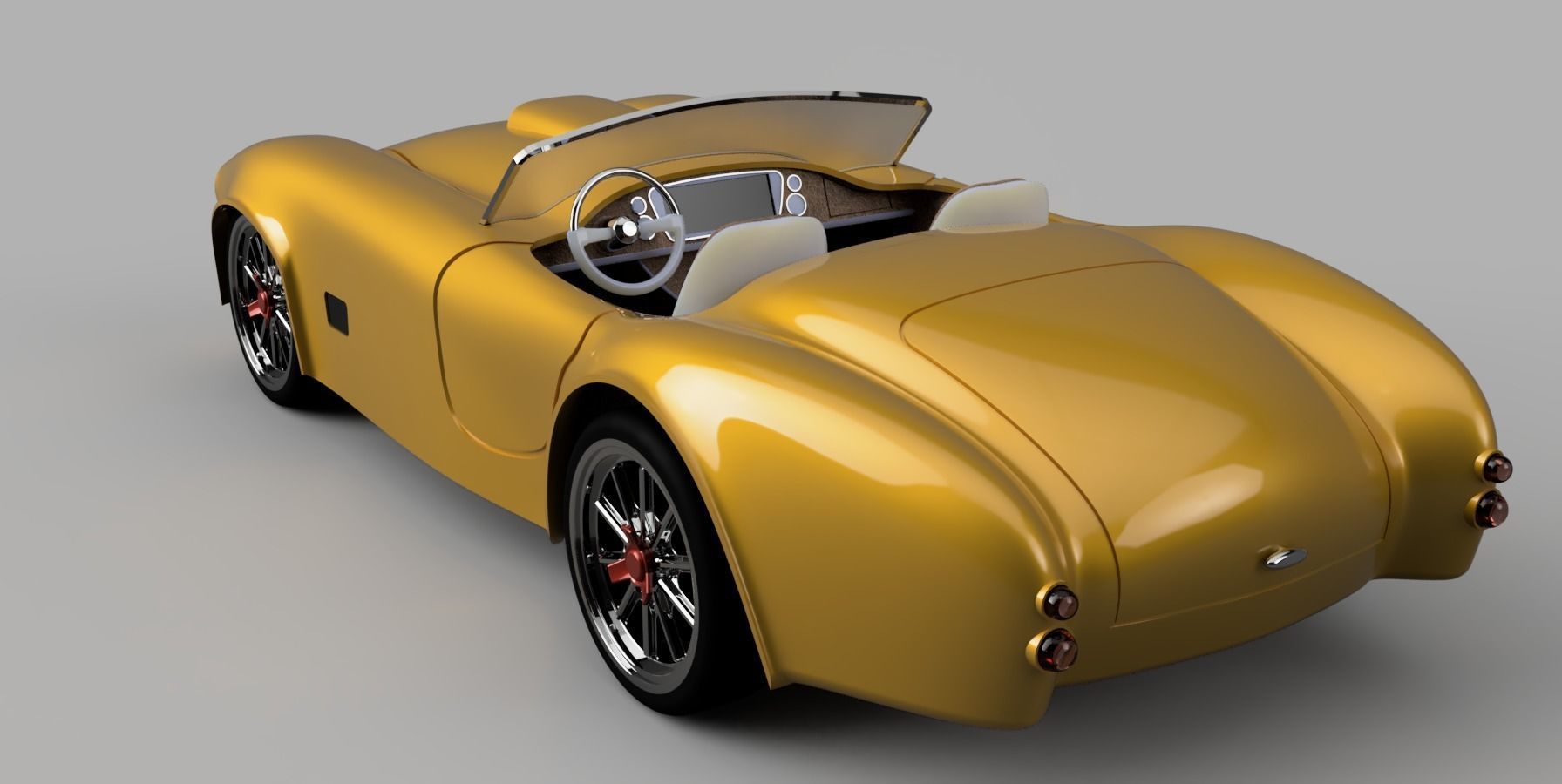 60s classic sports car 3D model 3D printable | CGTrader