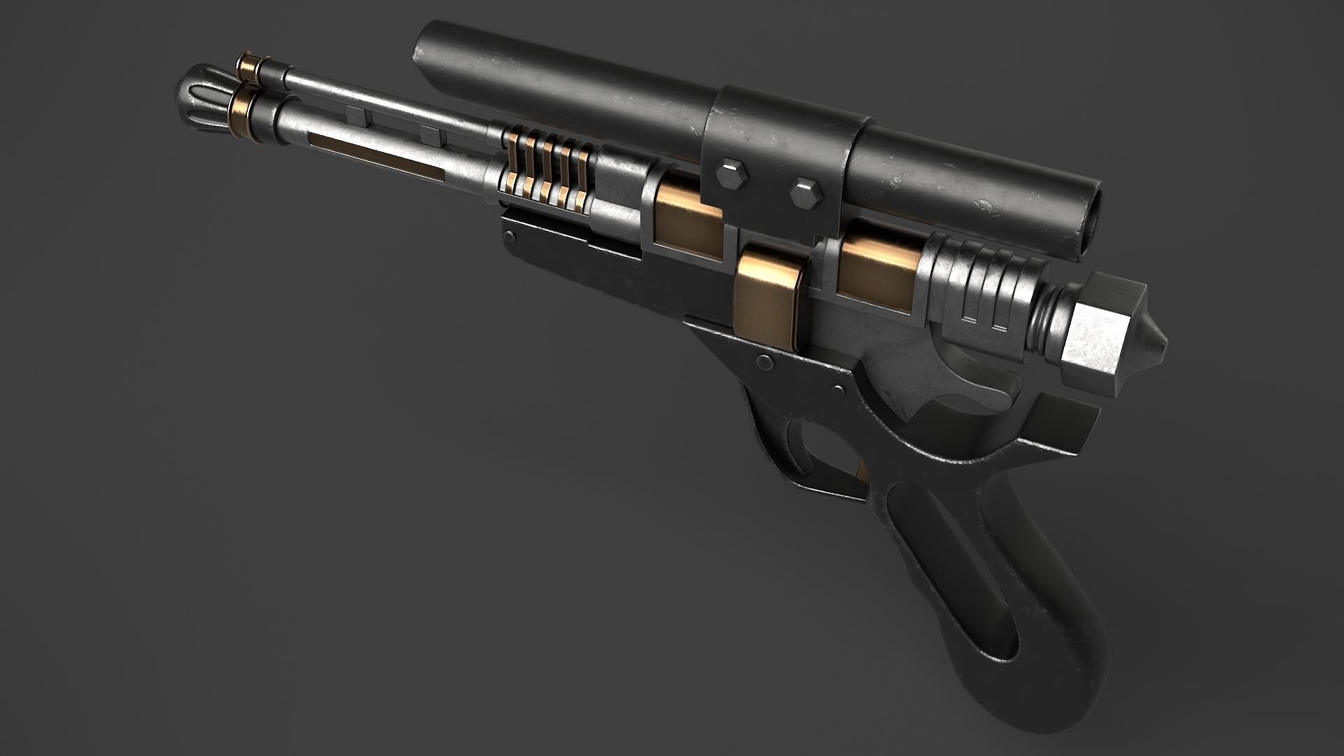 Fantasy Gun 20 3D model | CGTrader