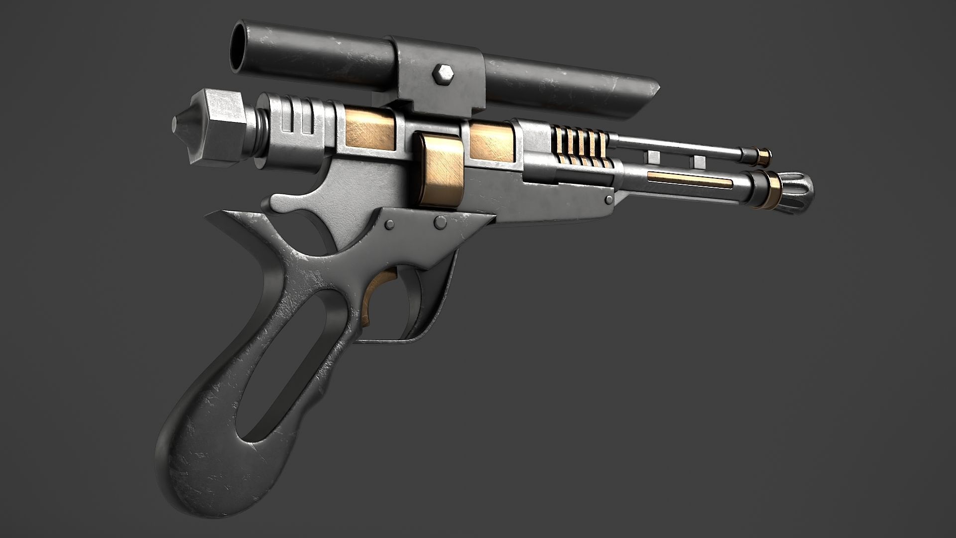 Fantasy Gun 20 3D model | CGTrader
