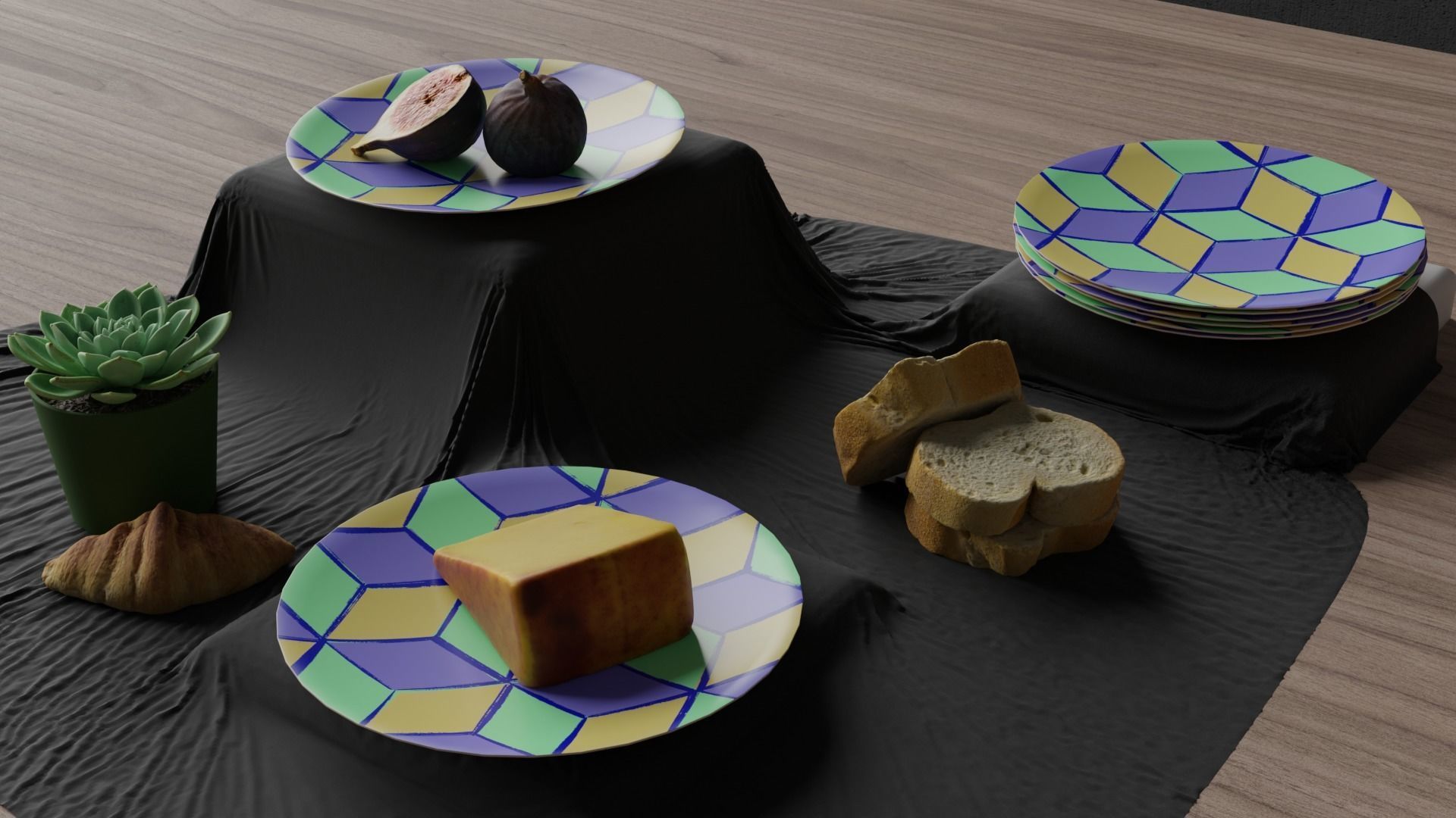 3D model Designer Plate VR / AR / low-poly | CGTrader