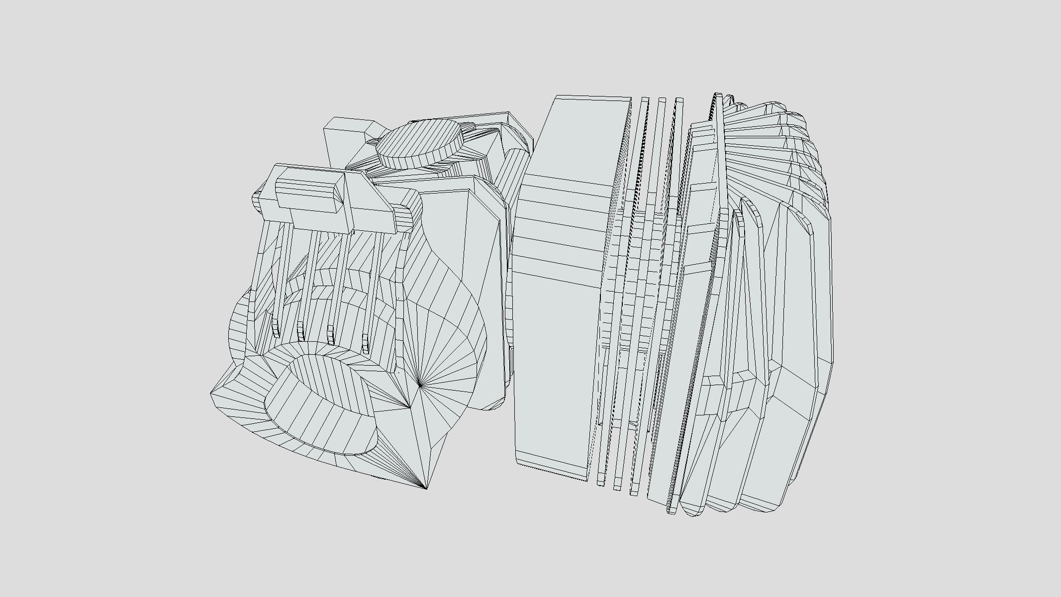 3D model Generic Motorsport Engine Low Poly PBR Realistic VR / AR / low ...