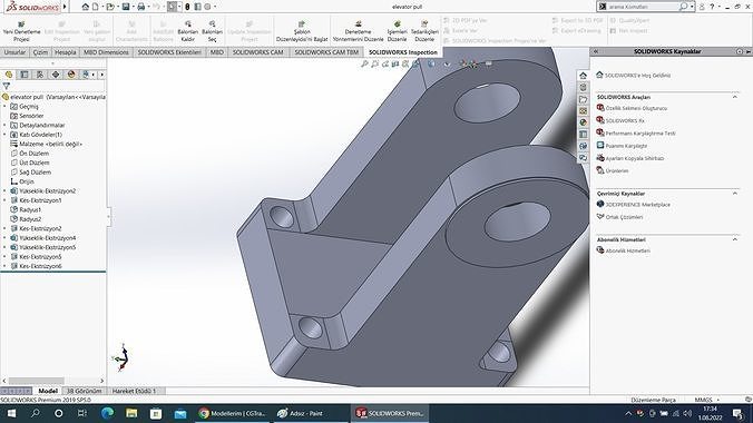 elevator pull 3D model | CGTrader