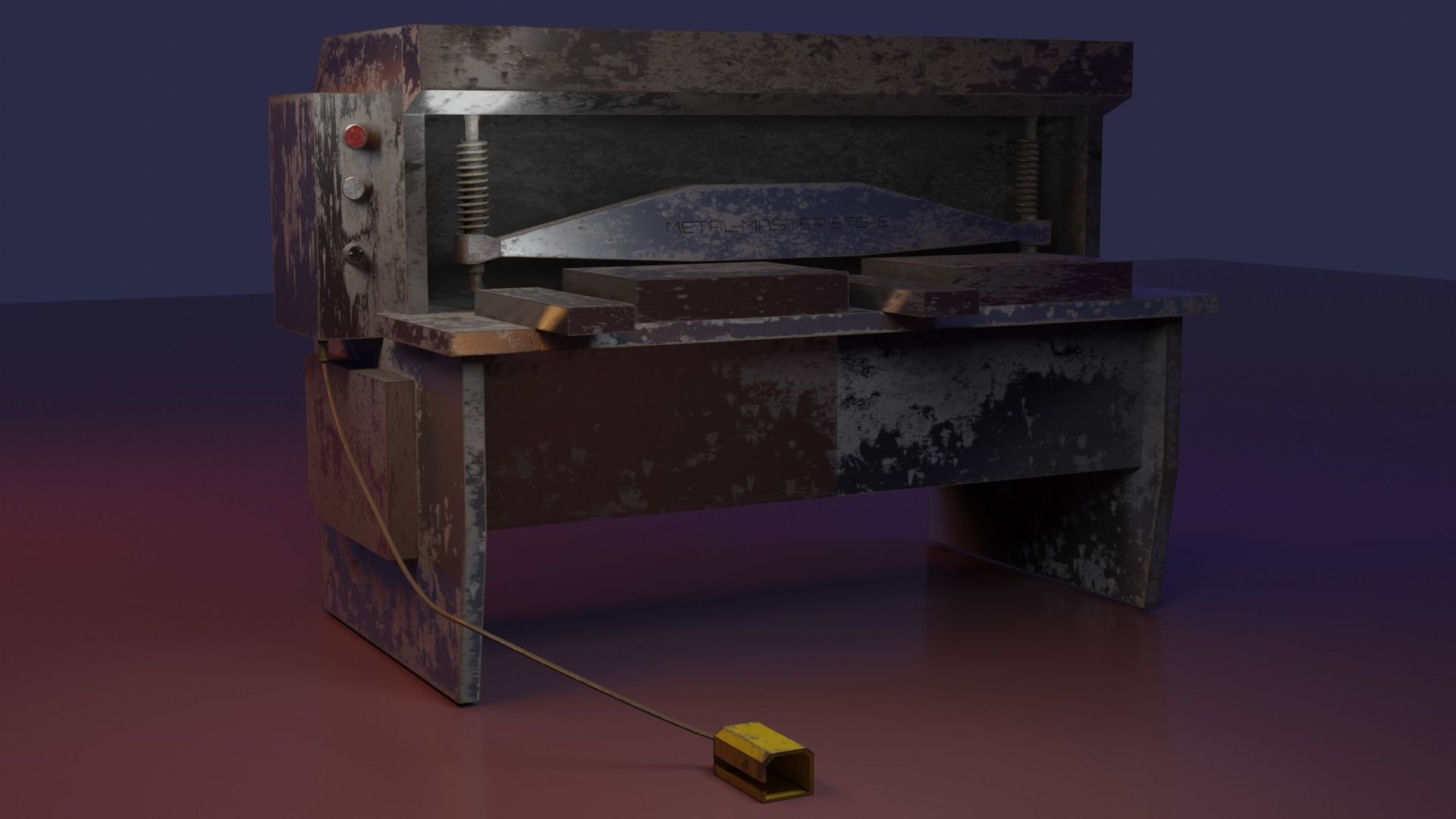 Electromechanical guillotine Metal Master ETG 2015E 3D model | CGTrader