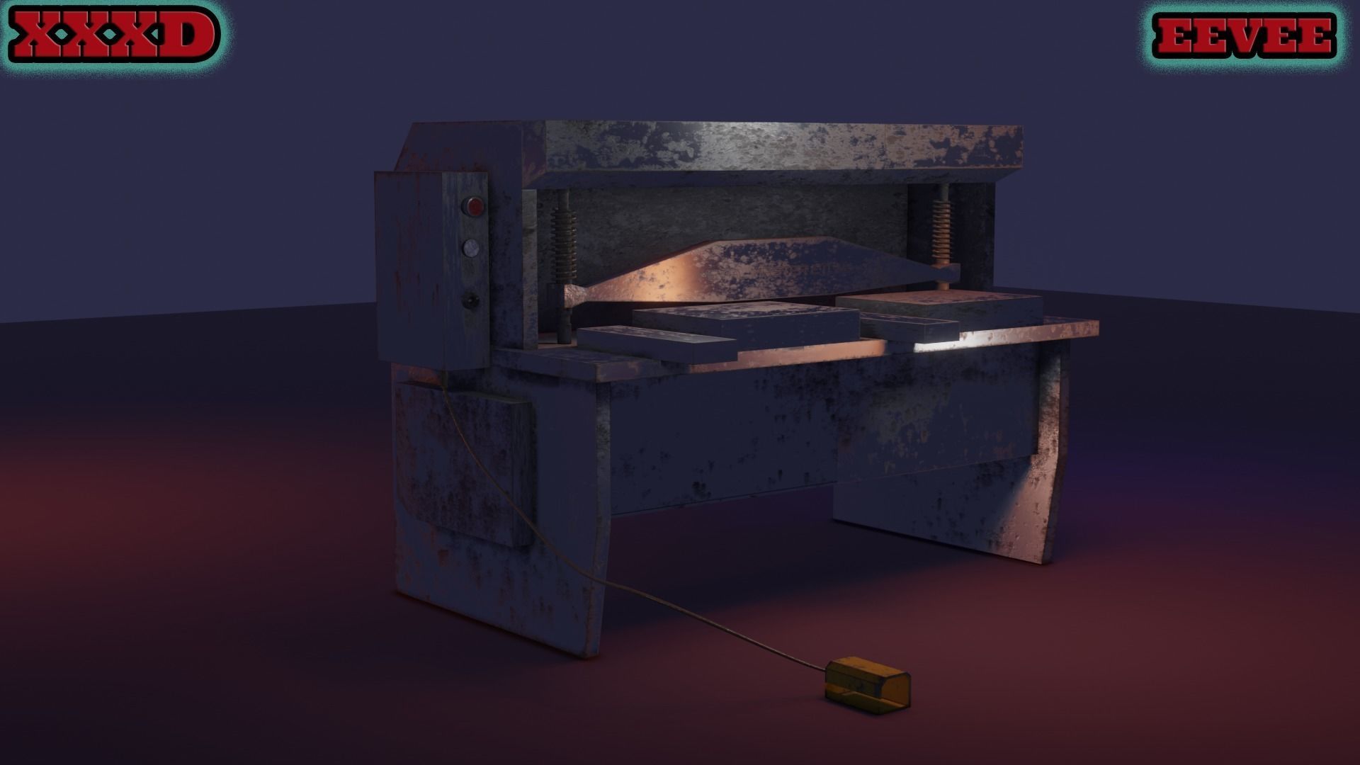 Electromechanical guillotine Metal Master ETG 2015E 3D model | CGTrader