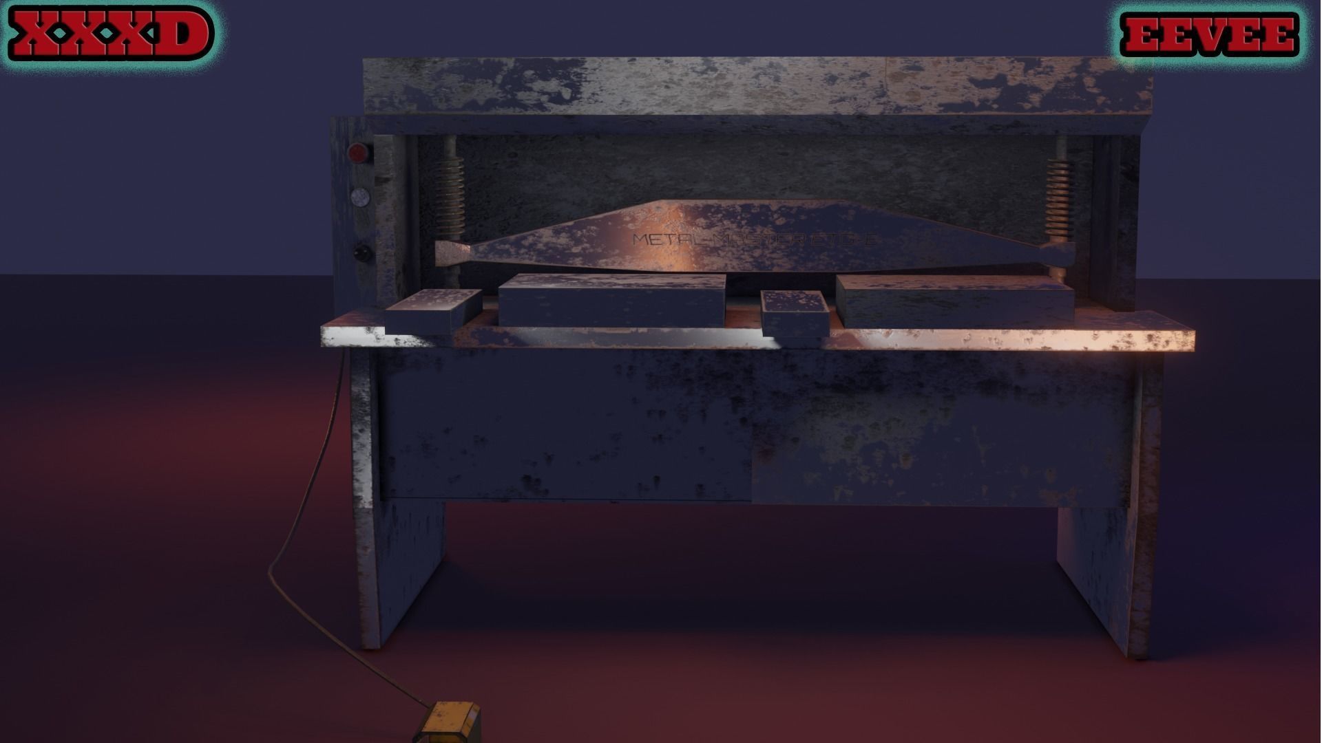 Electromechanical guillotine Metal Master ETG 2015E 3D model | CGTrader