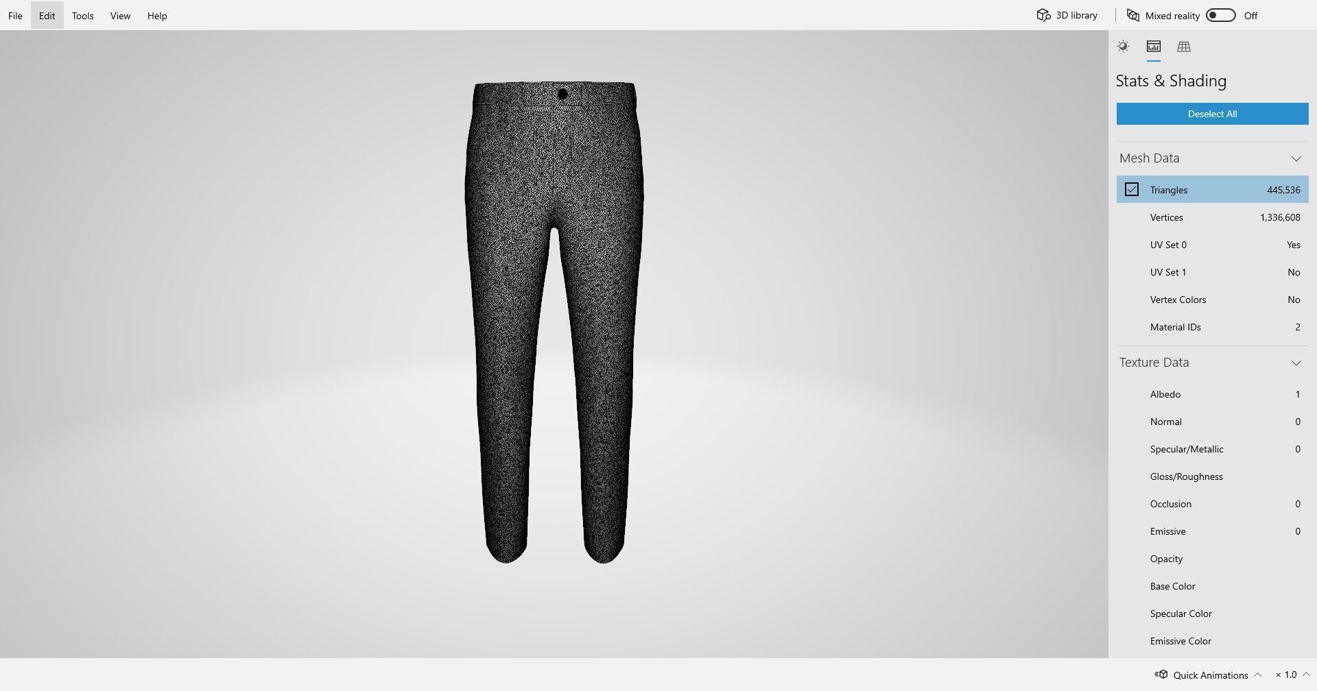 Solid Color Formal Pant 3D model | CGTrader