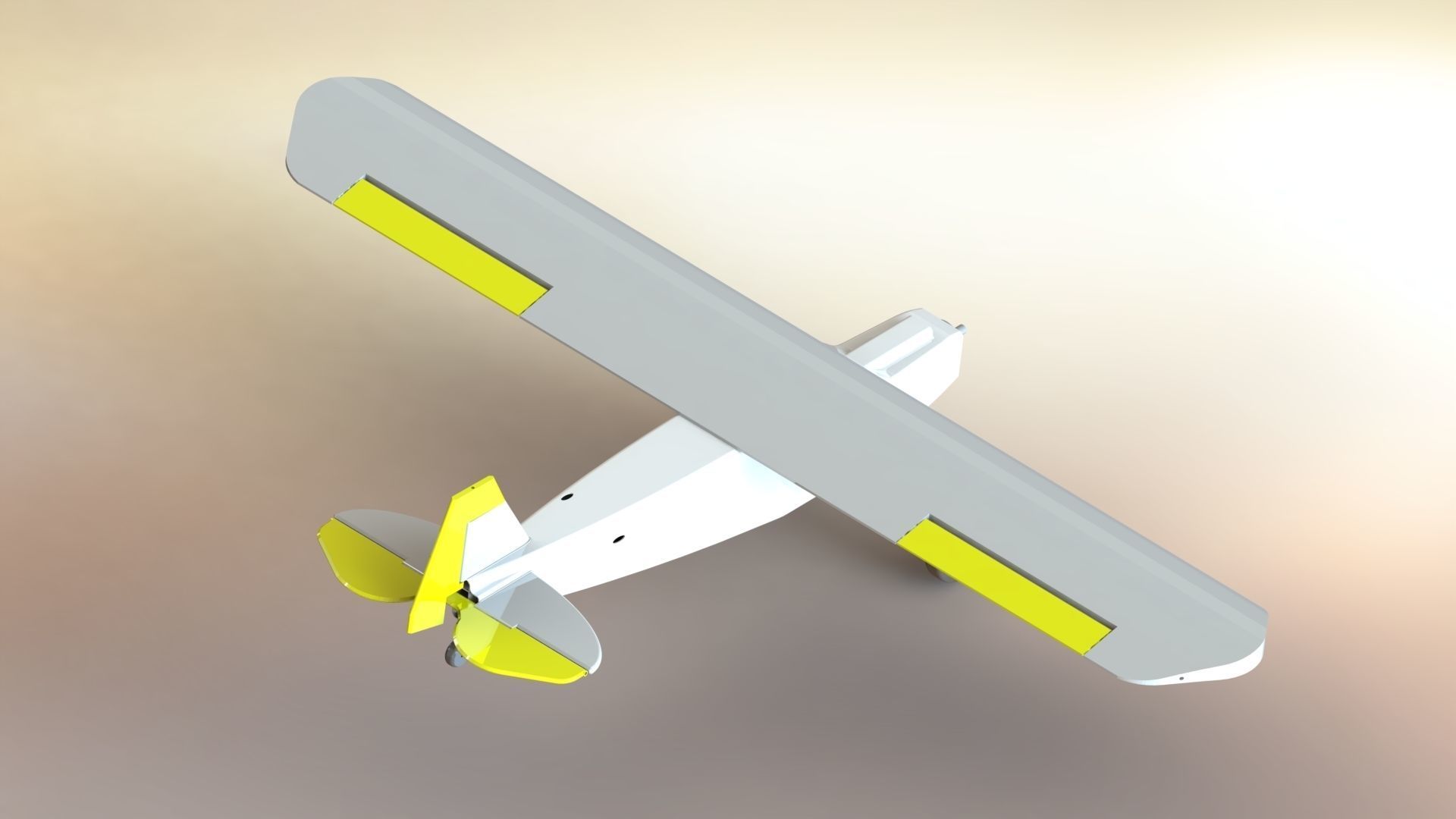 Fully 3d Printable RC Aircraft - Piper Cub 3D model 3D printable | CGTrader