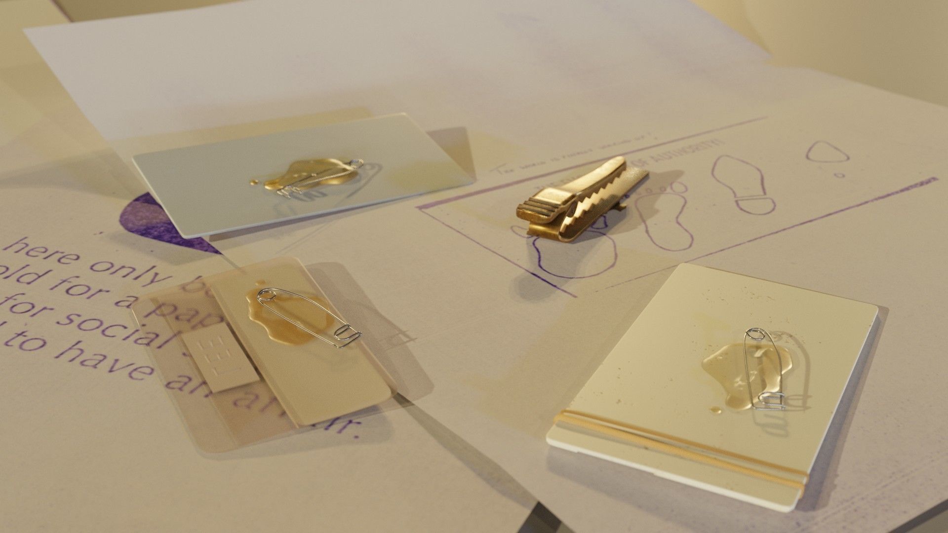 Various Nametags and Office Humor Ditto Copies 3D model | CGTrader