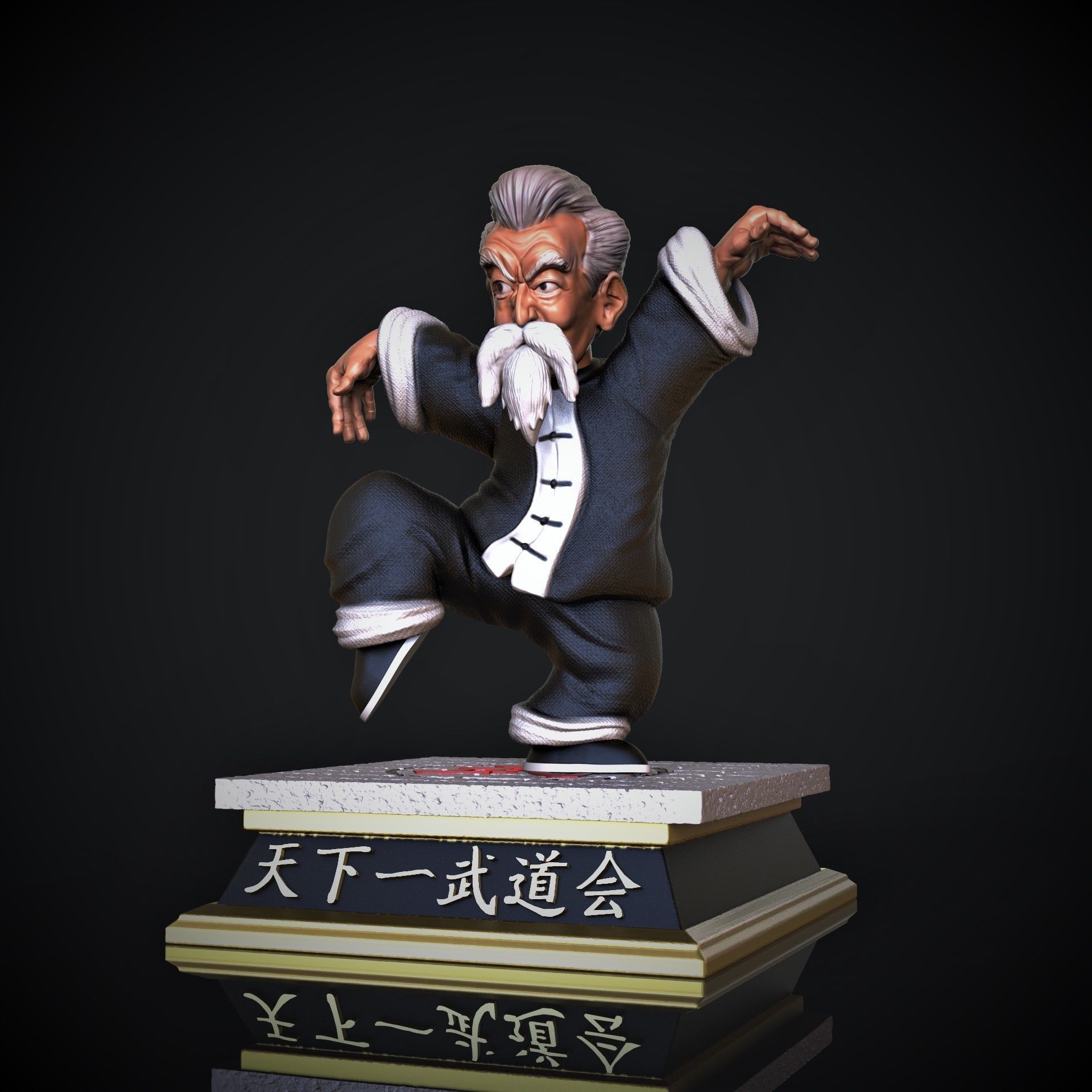Master Roshi Jackie Chun 3D model 3D printable | CGTrader