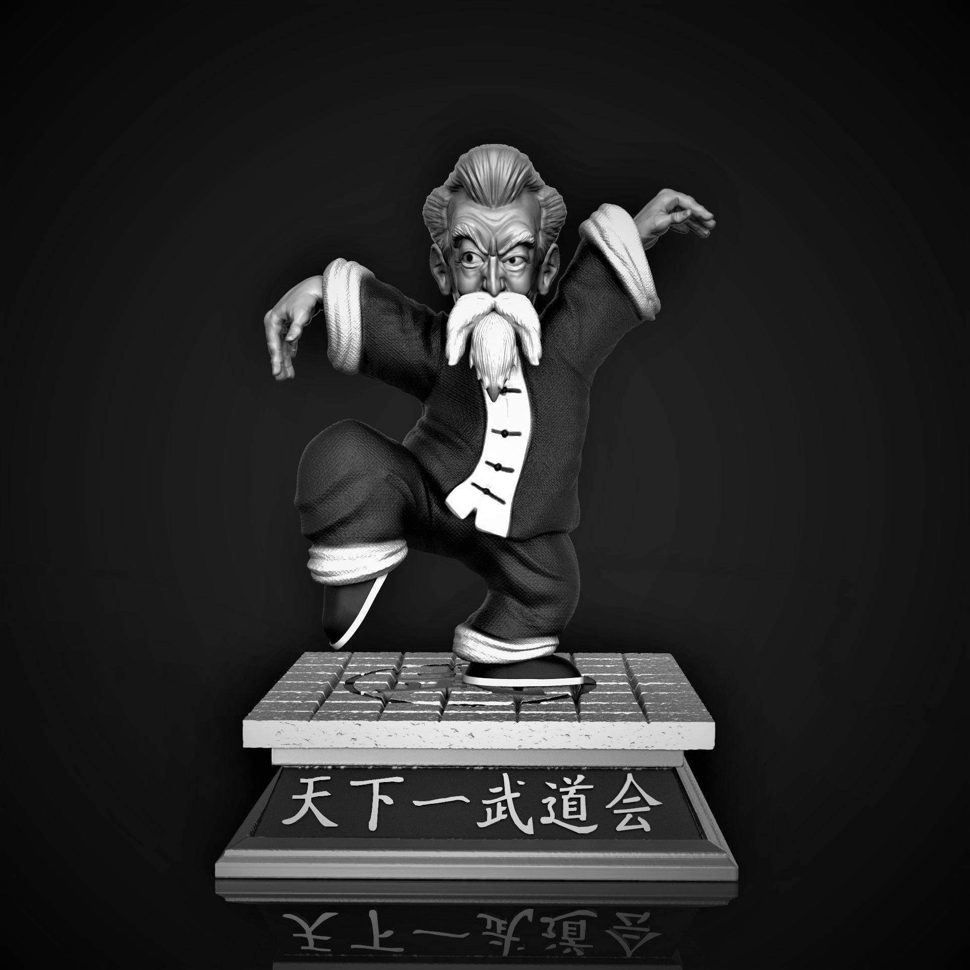 Master Roshi Jackie Chun 3D model 3D printable | CGTrader
