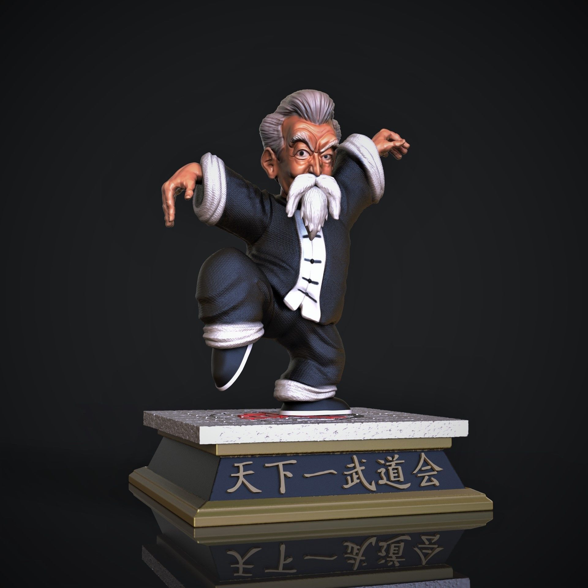 Master Roshi Jackie Chun 3D model 3D printable | CGTrader