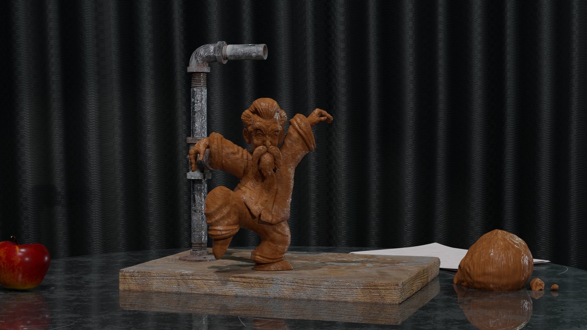 Master Roshi Jackie Chun 3D model 3D printable | CGTrader
