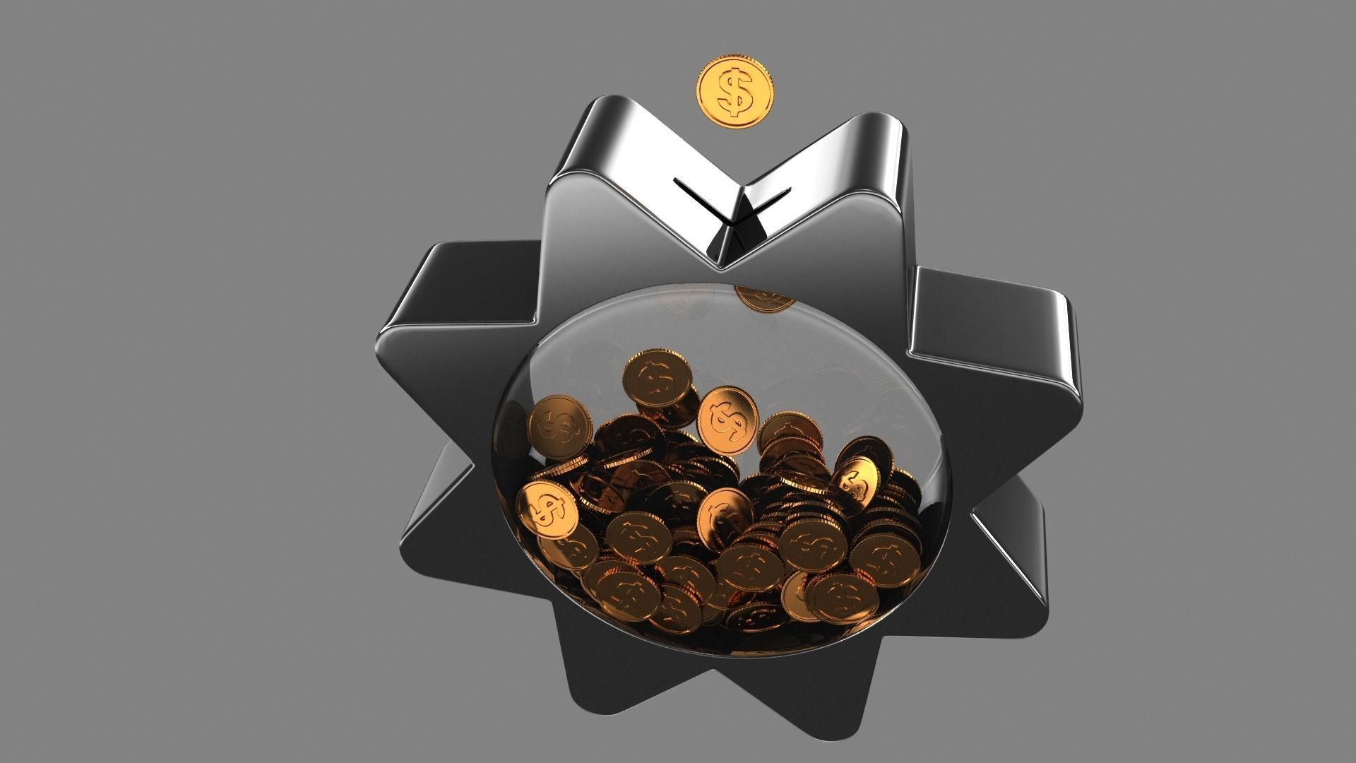 Coin Bank 3D model | CGTrader