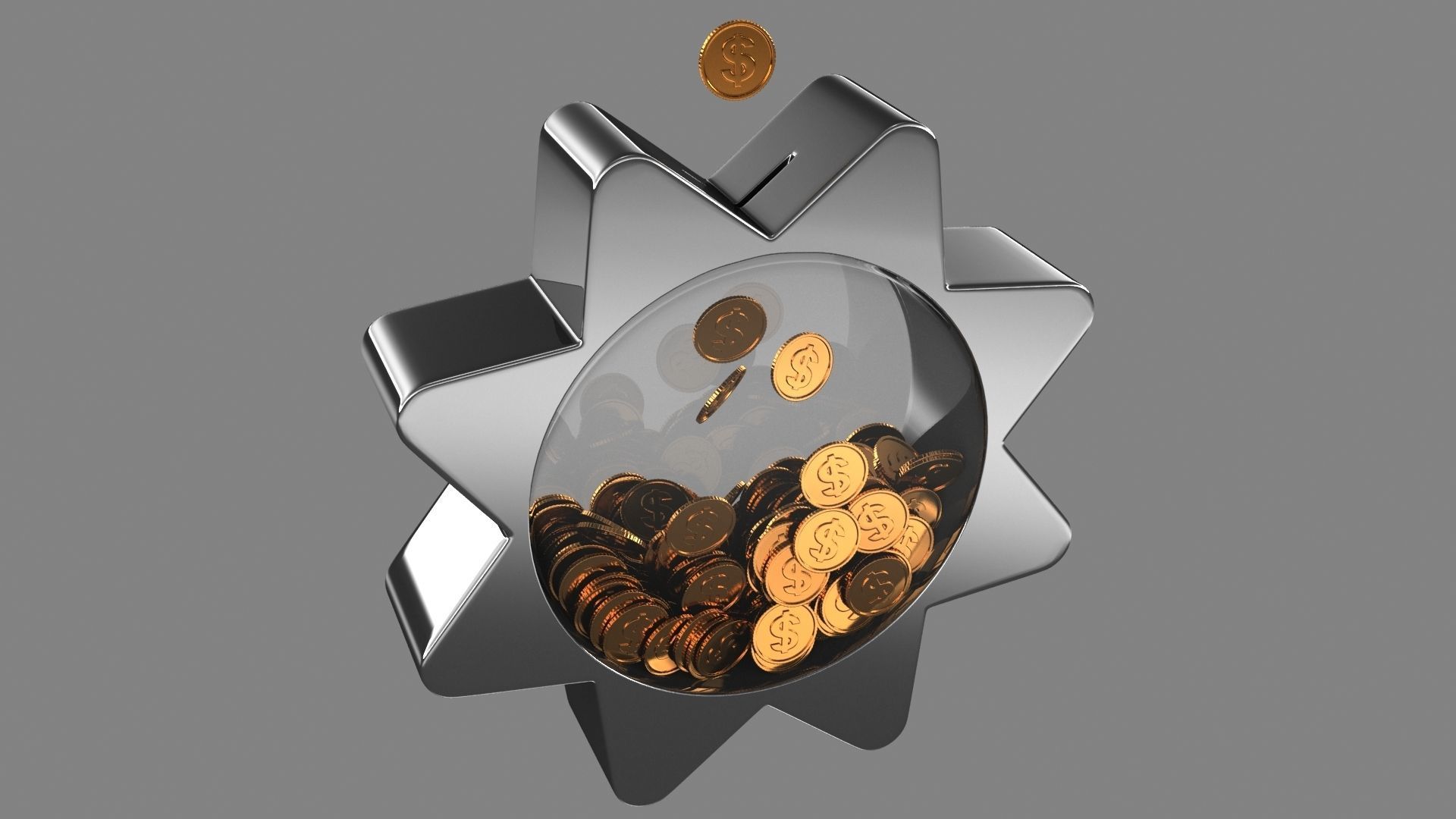 Coin Bank 3D model | CGTrader
