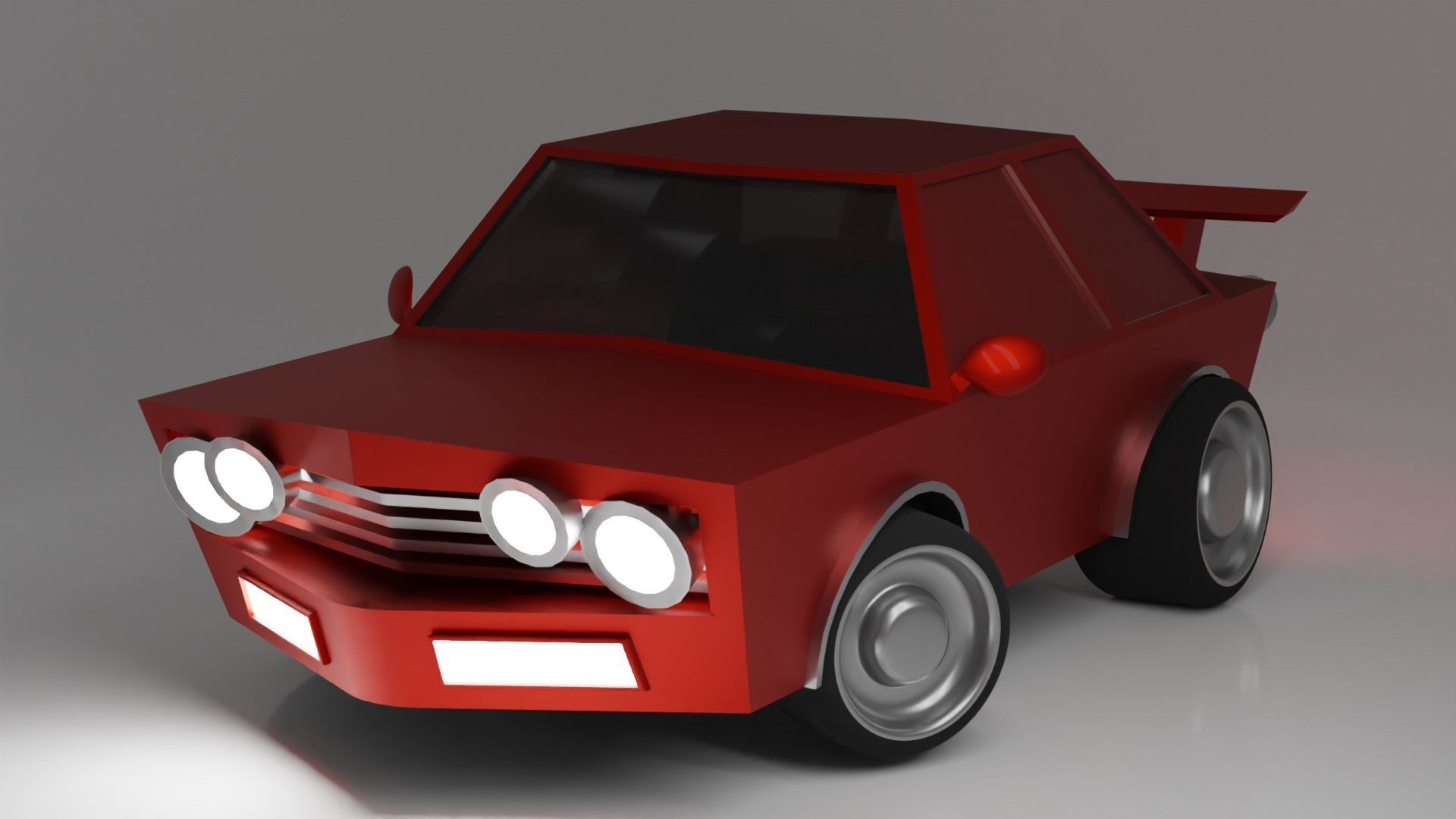 3D model Fully Rigged Low Poly Car VR / AR / low-poly | CGTrader