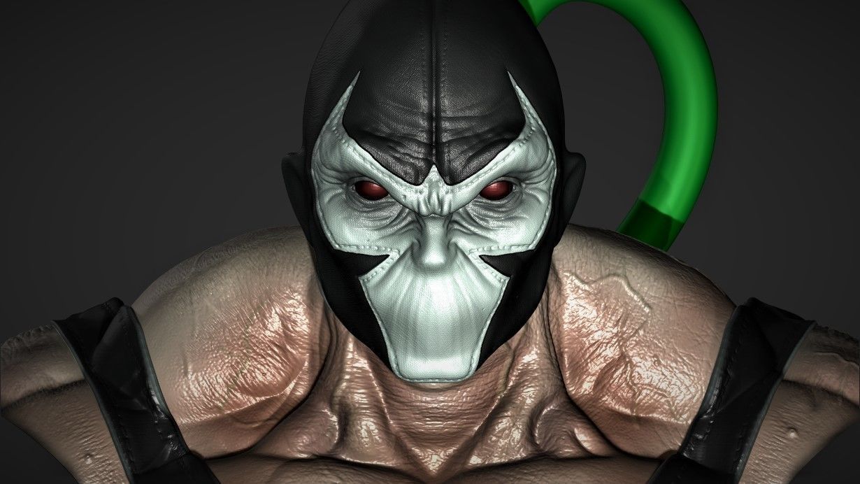 Bane Bust 3D model 3D printable | CGTrader