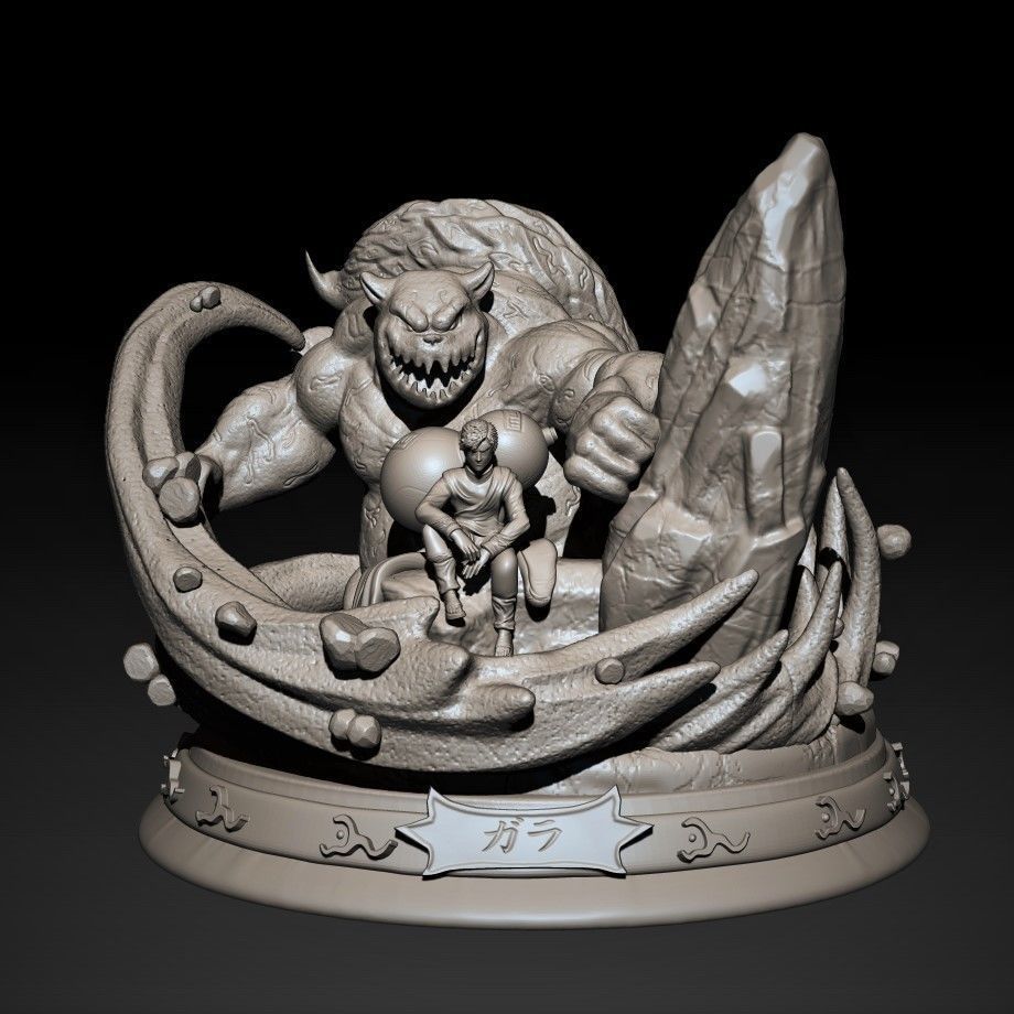 Gaara and Shukaku 3D model 3D printable | CGTrader