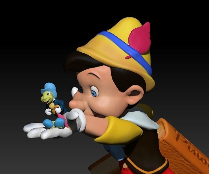 Pinocchio 3D model 3D printable | CGTrader