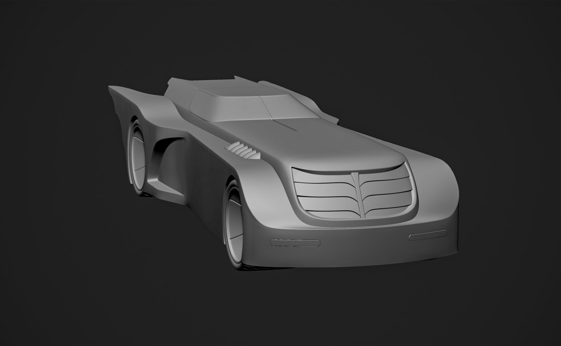 Batmobile from Batman The Animated Series 3D model 3D printable | CGTrader