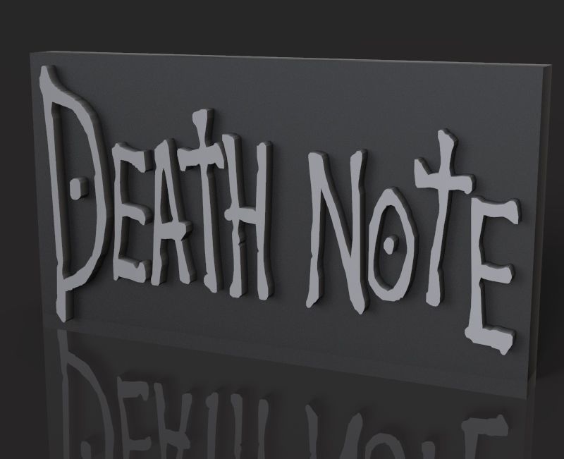 Death note logo 3D 3D model 3D printable | CGTrader
