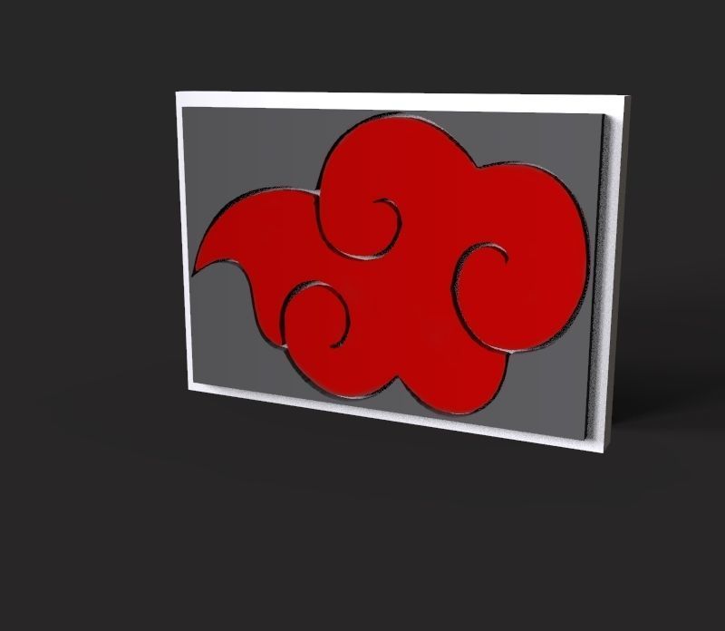 Akatsuki logo 3D 3D model 3D printable | CGTrader