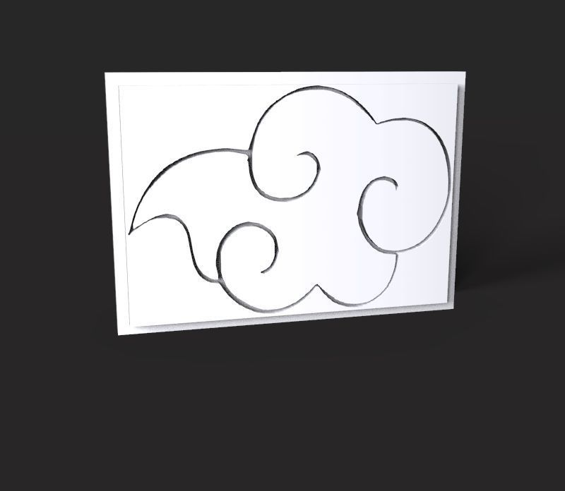 Akatsuki logo 3D 3D model 3D printable | CGTrader