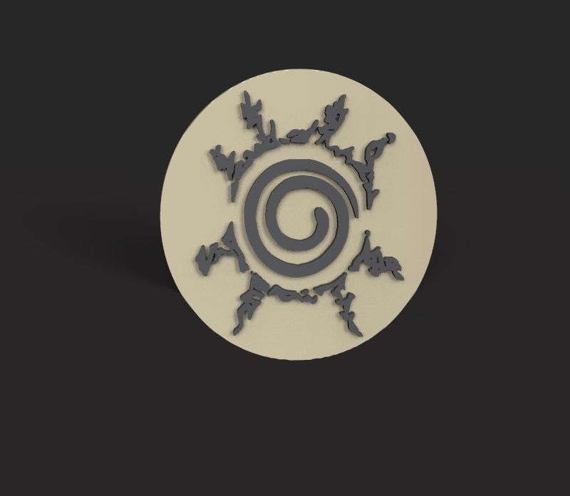 Eight Trigrams Seal logo 3D Naruto 3D model 3D printable | CGTrader