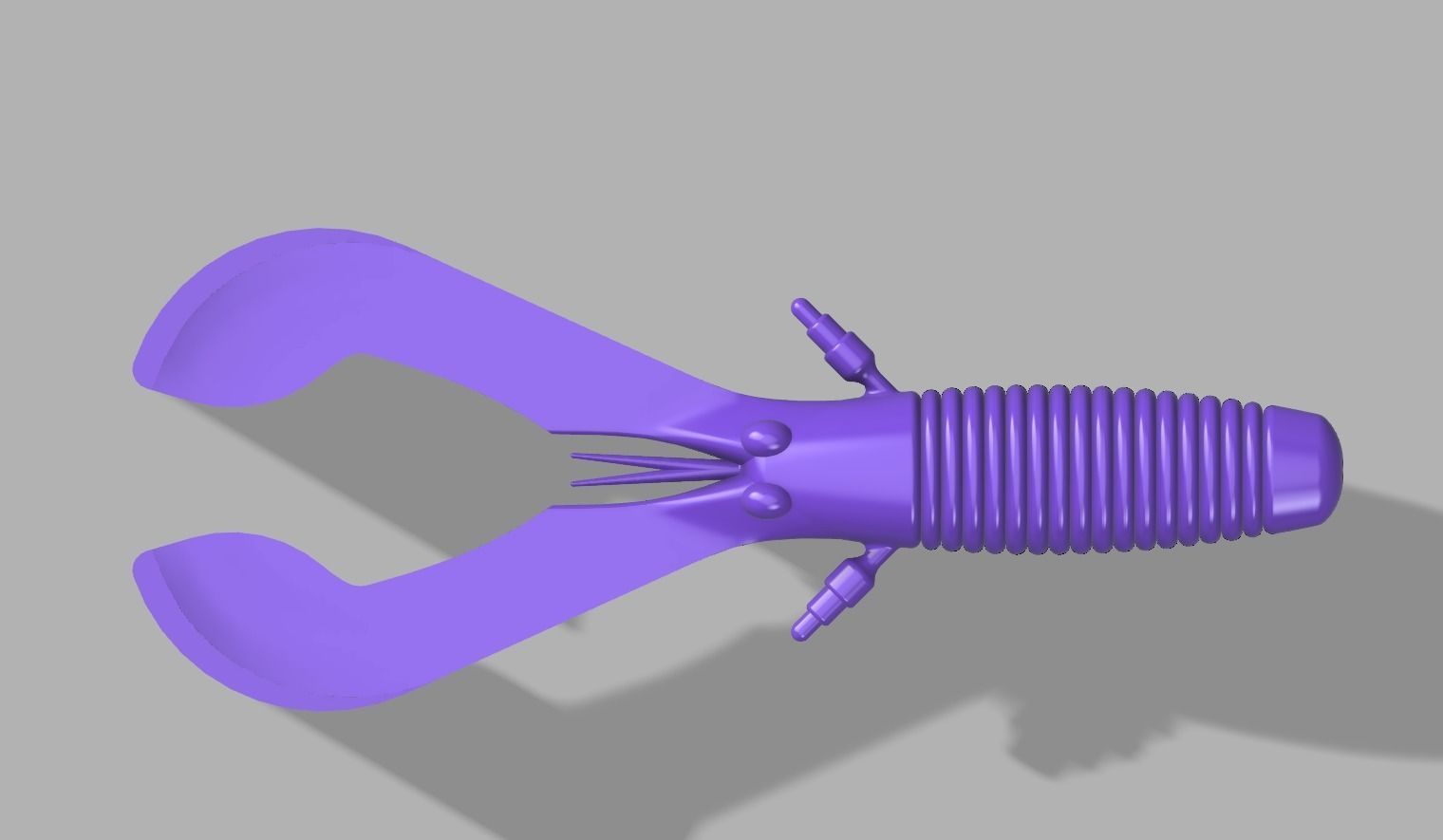 MOLD TFF SHRIMP X 120mm 3D STL STEP FILE FOR CNC AND 3D PRINT 3D model ...
