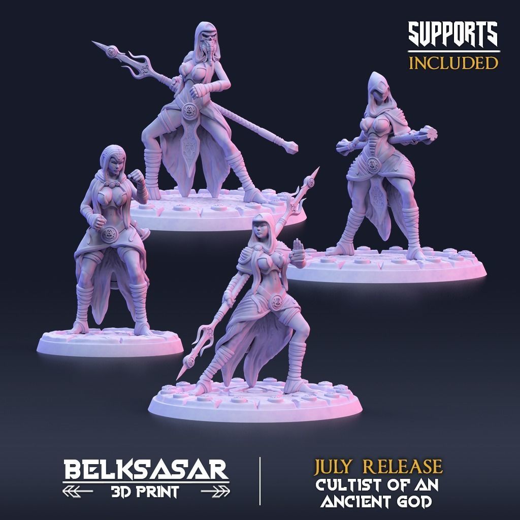 Ancient god Zealots - Set x 4 3D model 3D printable | CGTrader